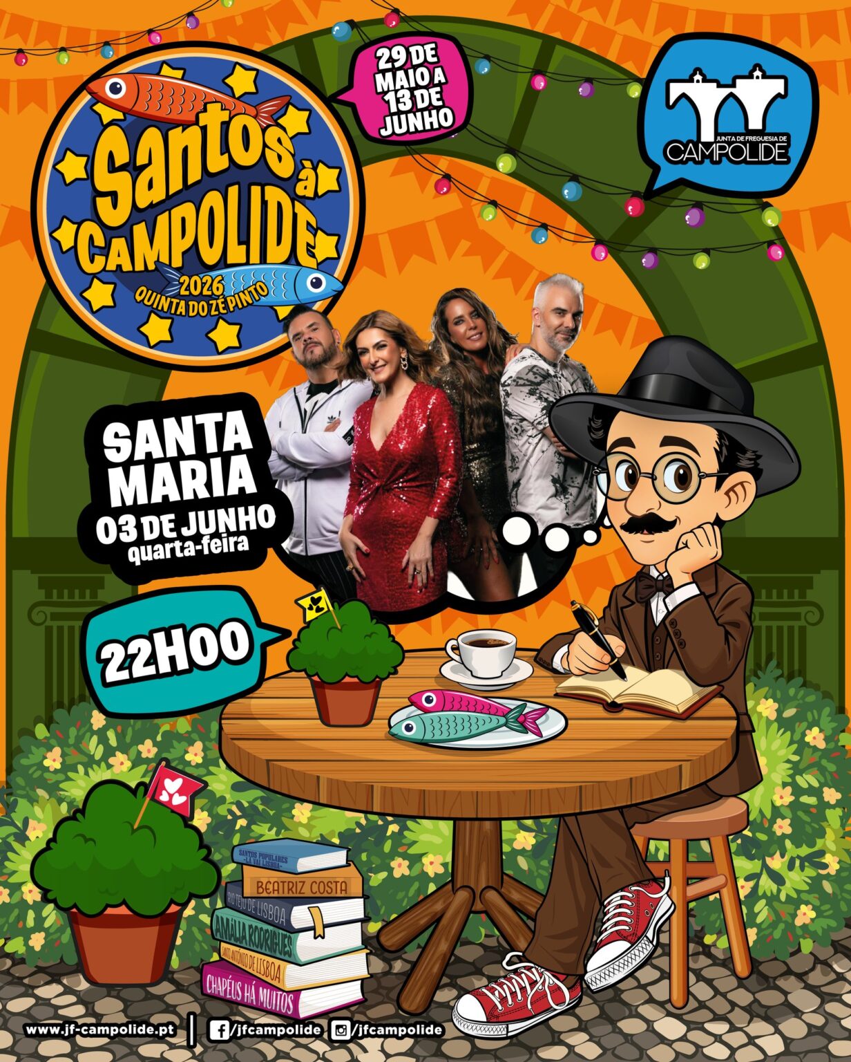 Santos à Campolide 2026 | Santamaria chegam para incendiar a noite de 3 ...